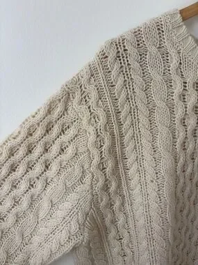 Brandy Melville | Sweaters | Brandy Melville Ivory Winona Wool Cable ...
